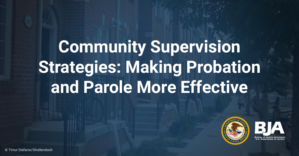 Community Supervision Strategies: Making Probation and Parole More ...